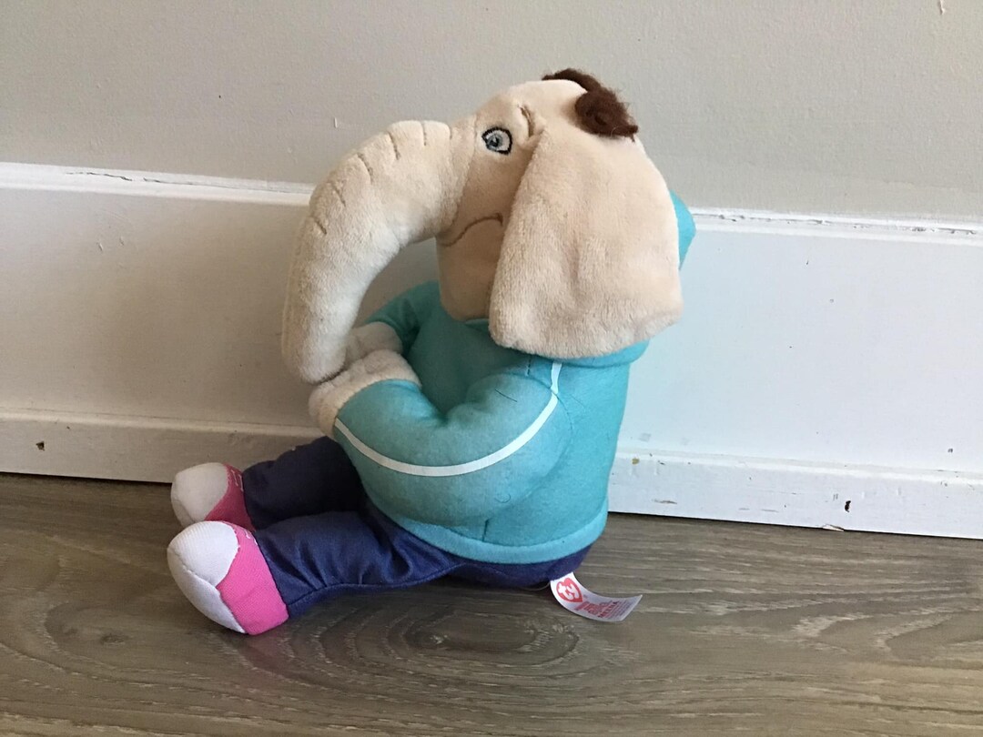 TY Beanie Baby MEENA the Elephant Plush Stuffed Animal 9" Plush ...