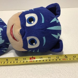 Stuffed PJ Masks Catboy Shaped Character Plush Cuddle Toy 15 Long Blue ...