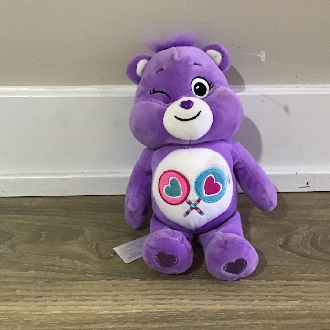 Care Bears Share Bear 9" Purple Plush Lollipop Collectible Stuffed ...