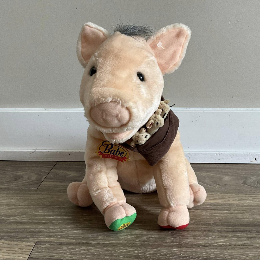 Vintage 1990’s Babe Pig & Mice 13” Talking Plush - Etsy
