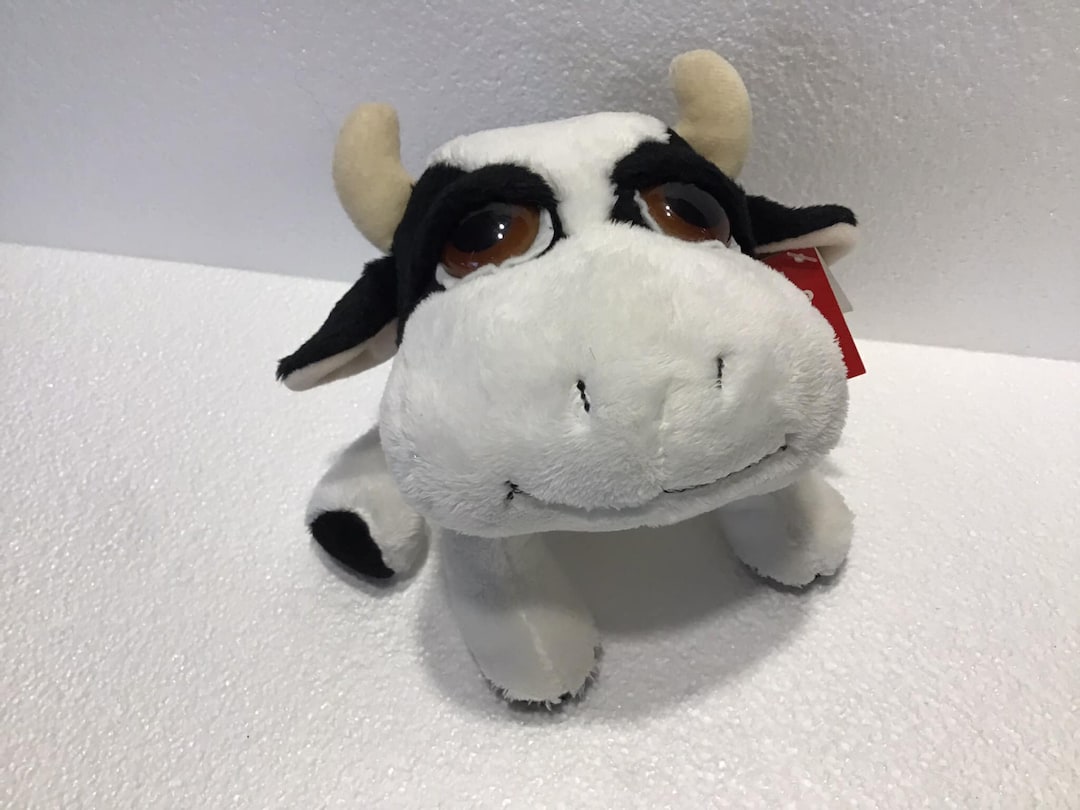 Russ Li'l Peepers Charlie Cow Plush 7 Stuffed Animal Plush Toy,cow ...