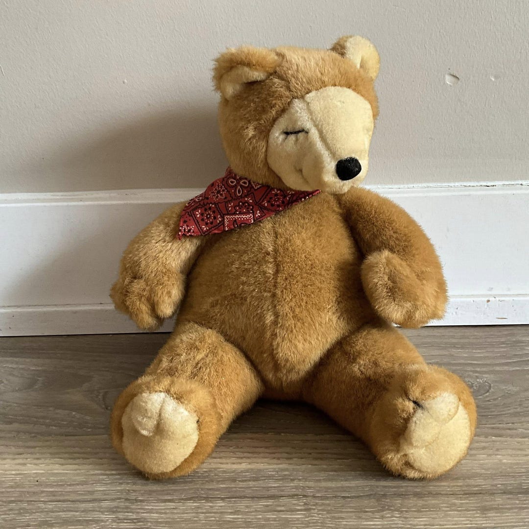 Eden Teddy Bear Sleeping Snoring Wind up Plush Head Moves - Etsy
