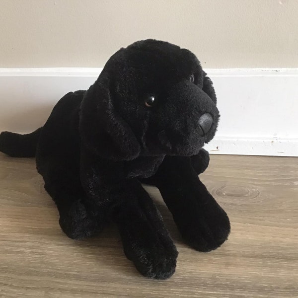 Black Lab Plush - Etsy