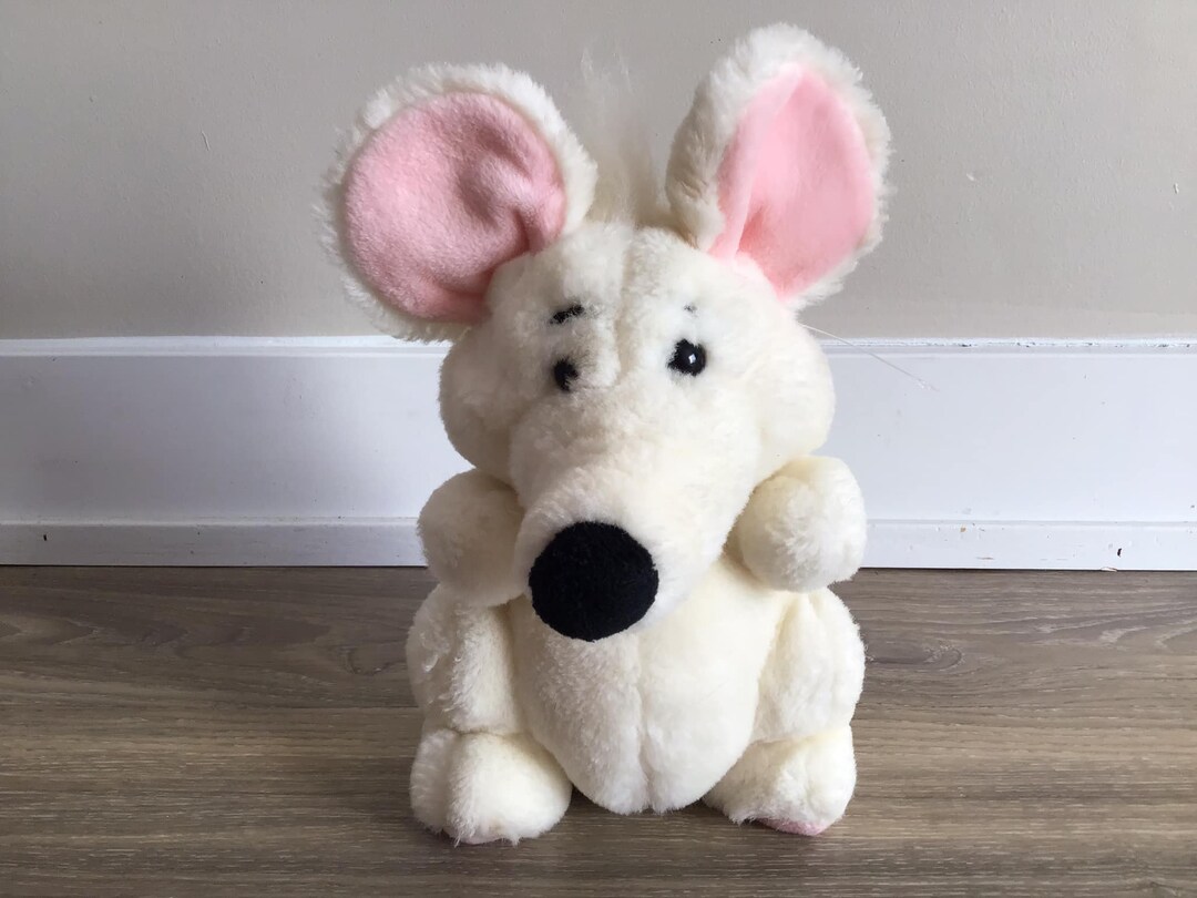 24K Polar Puff KATRINA MOUSE Stuffed Toy 4146 Made in Korea 1990 - Etsy