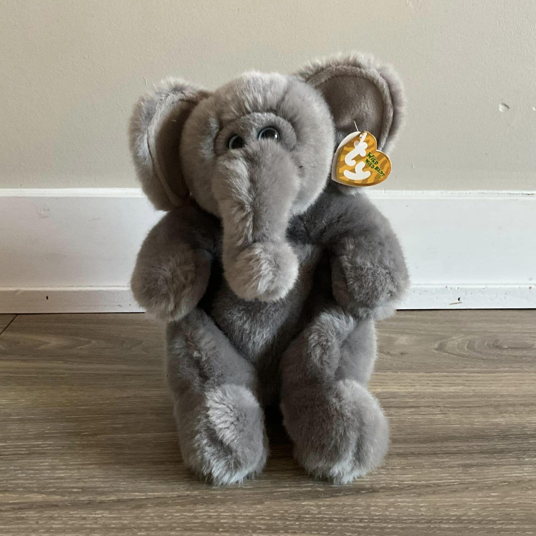 Ty Wild Wild Best Collection thunder the Gray Elephant - Etsy