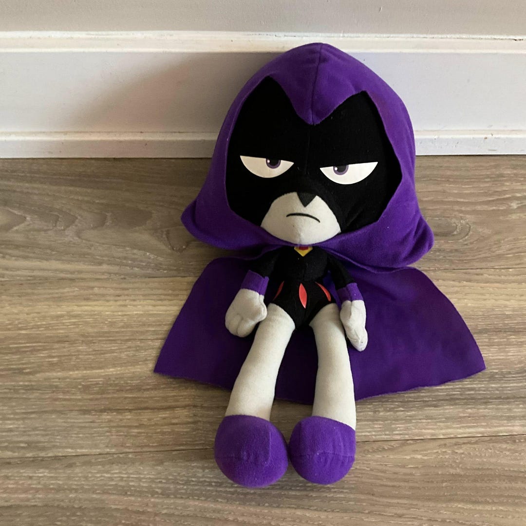 Teen Titans Go Cartoon Network Raven Plush Stuffed Animal 14" Doll - Etsy
