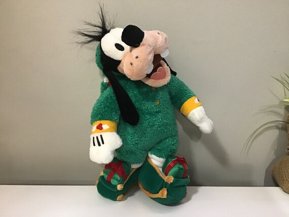 Disney Store Elf Goofy Sleeper With Christmas Presents Stuffed - Etsy