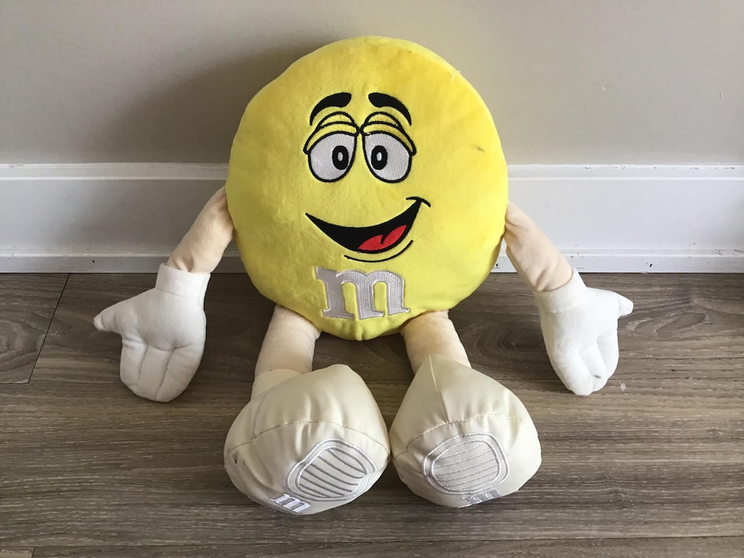 M&M World Yellow M and M Stuffed Toy Plush 17" - Etsy