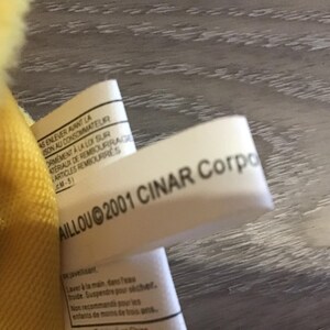 Caillou Plush Doll Toy 2001 Hand Puppet Vintage - Etsy