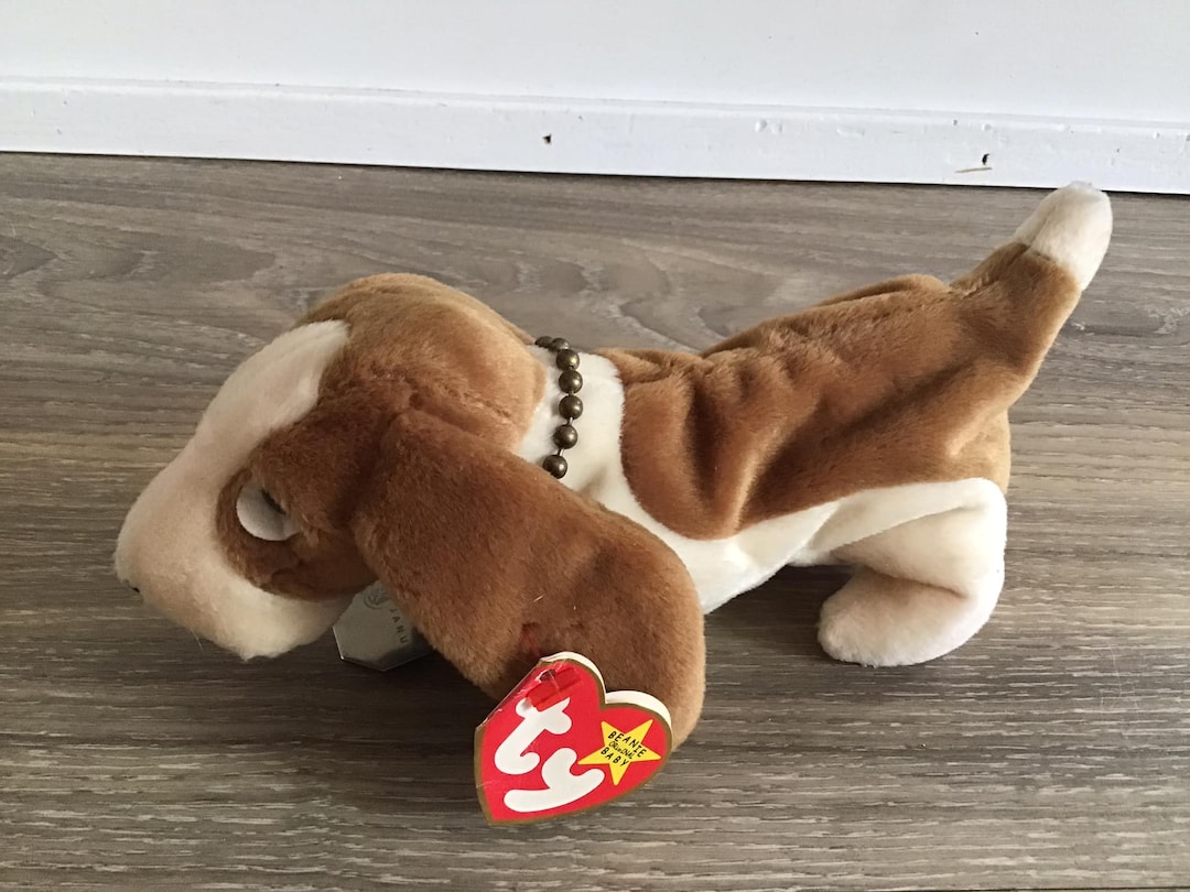 Ty 1998 Beanie Babies Collections Trackers the Basset Hound Stuffed ...