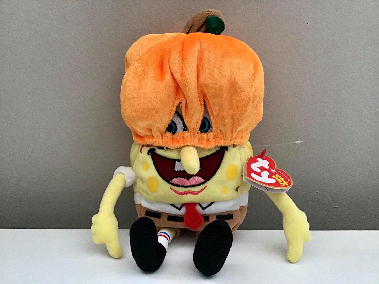 Ty Beanie Baby Spongebob Pumpkin Stuffed PLUSH TOY | Etsy