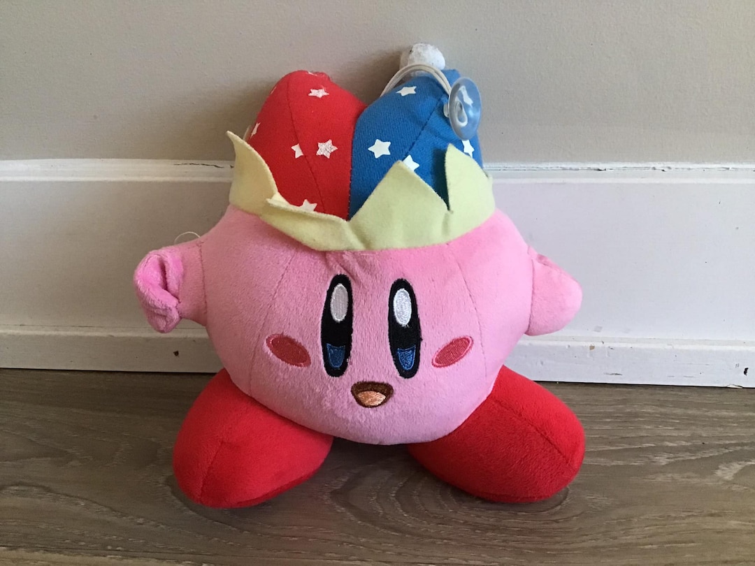 Cute Kirby Adventure Jester Kirby No Staff Stuffed Animal Toy Plush 8.5 ...