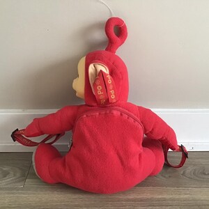 Vintage 90s Teletubbies Red Po Plush Backpack Teletubby Rubber Face, Plush Backpack 1995 - Etsy