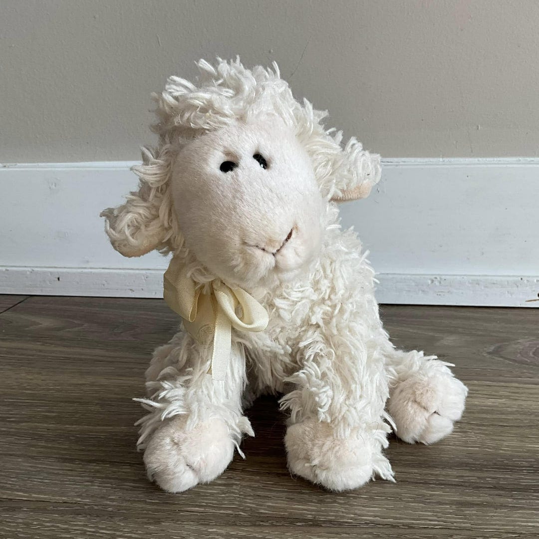 Vintage Russ Berrie Plush Baasley 8” White Sheep Stuffed Animal - Etsy