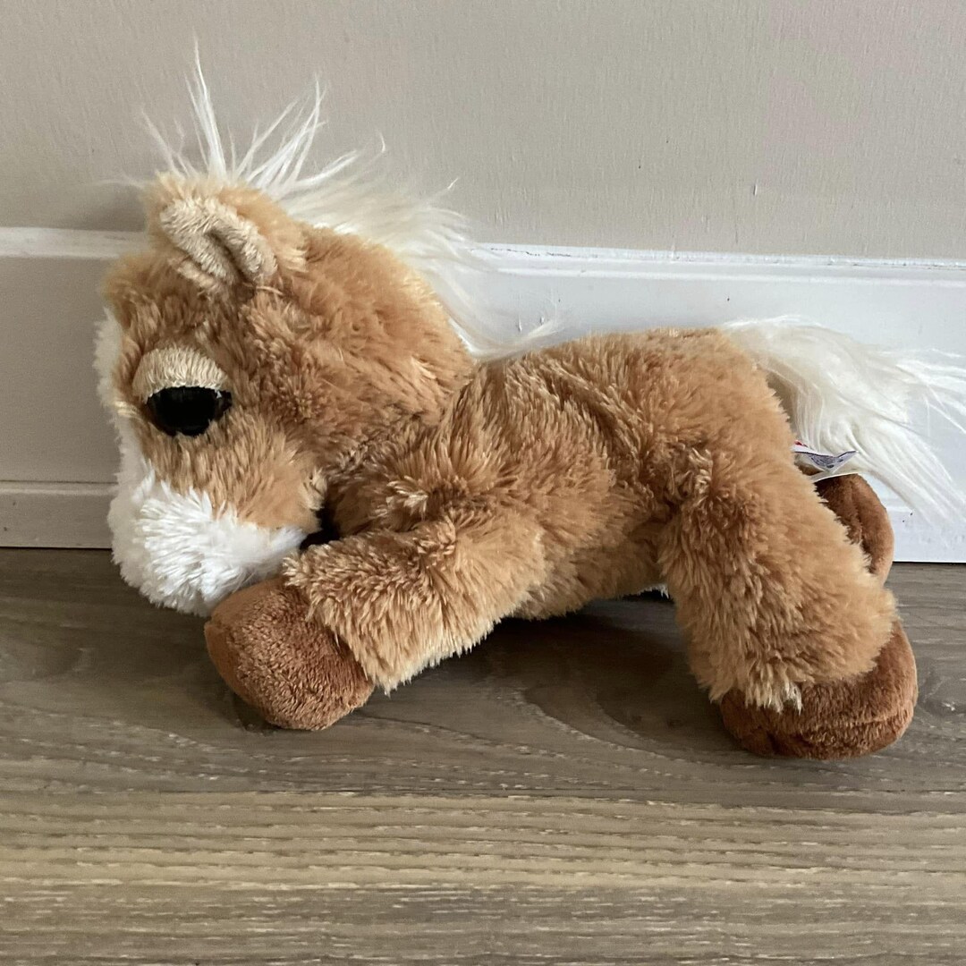Aurora Clyde Clydesdale Horse Plush Floppies Stuffed Animal Toy - Etsy