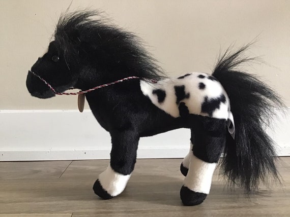 Aurora World Breyer Black and White Pony Horse Stuffed Animal Toy Plush 12 Etsy UK