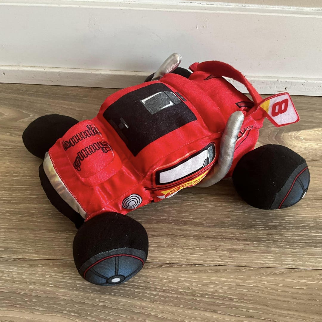 Hot Wheels Mattel Red Plush Car "hot Car" Cuddle Toy - Etsy