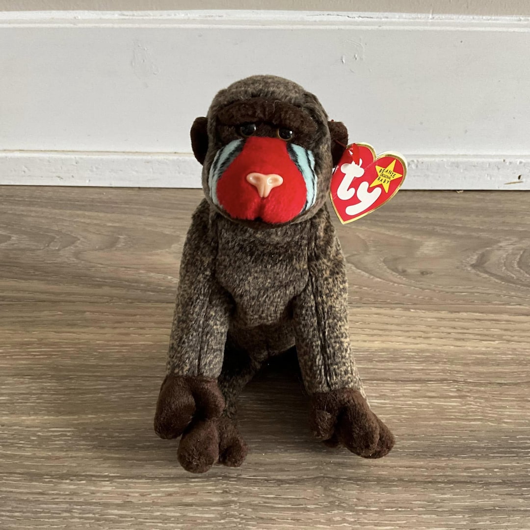 TY Cheeks Plush (1999) Beanie Baby Stuffed Animal With Tags - Etsy