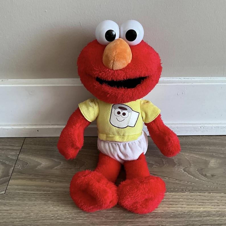 Sesame Street Potty Elmo Toy Plush Talks - Tested Works - Etsy