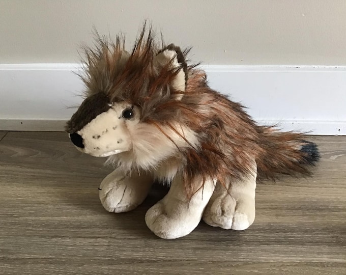 Wild Republic Plush Wolf Cuddlekins Stuffed Animal 12 Brown Beige Tan ...