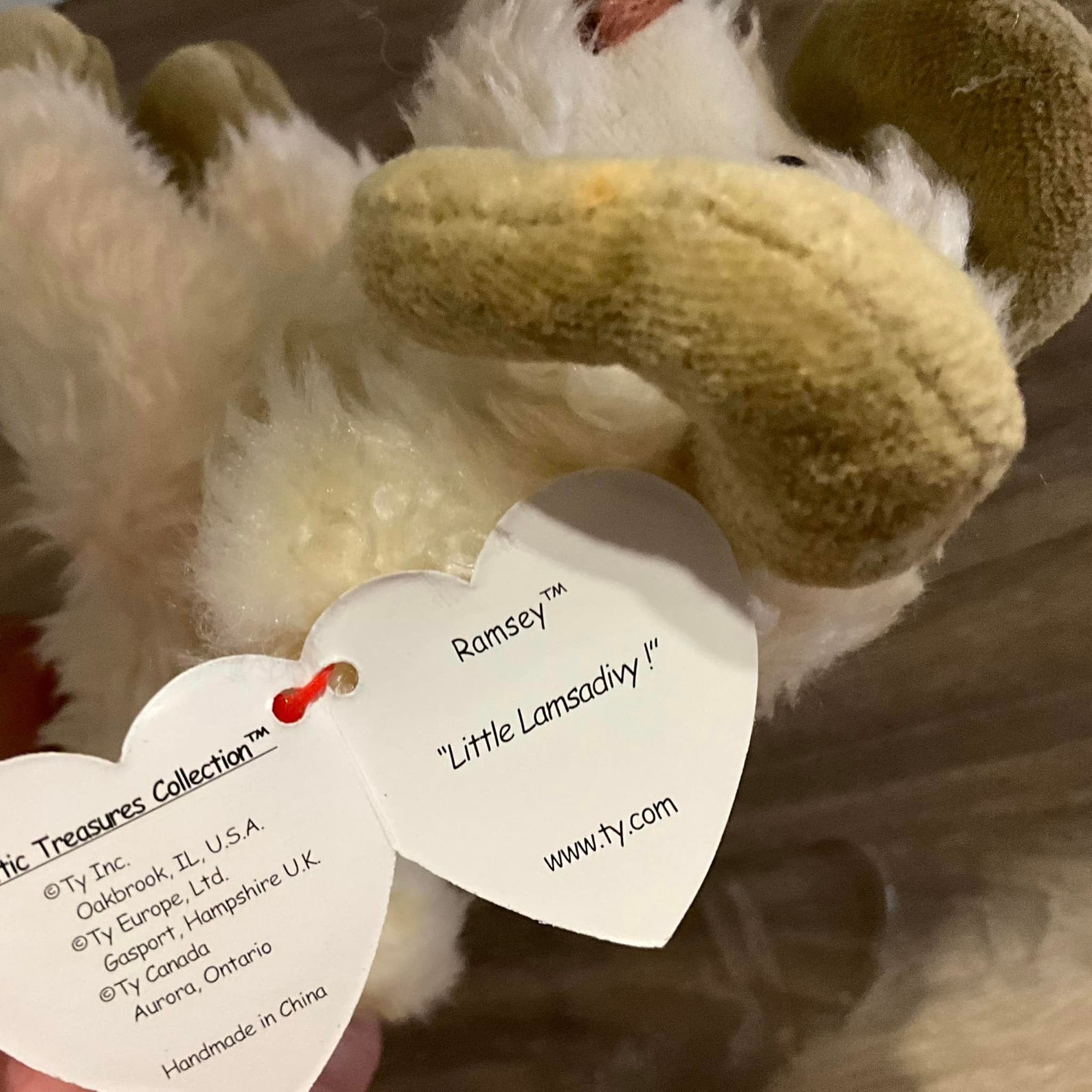 Ty Toys the Attic Treasures Collection Ramsey " LITTLE LANSADIVY " Goat ...