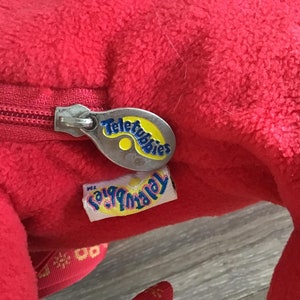 Vintage 90s Teletubbies Red Po Plush Backpack Teletubby Rubber Face ...