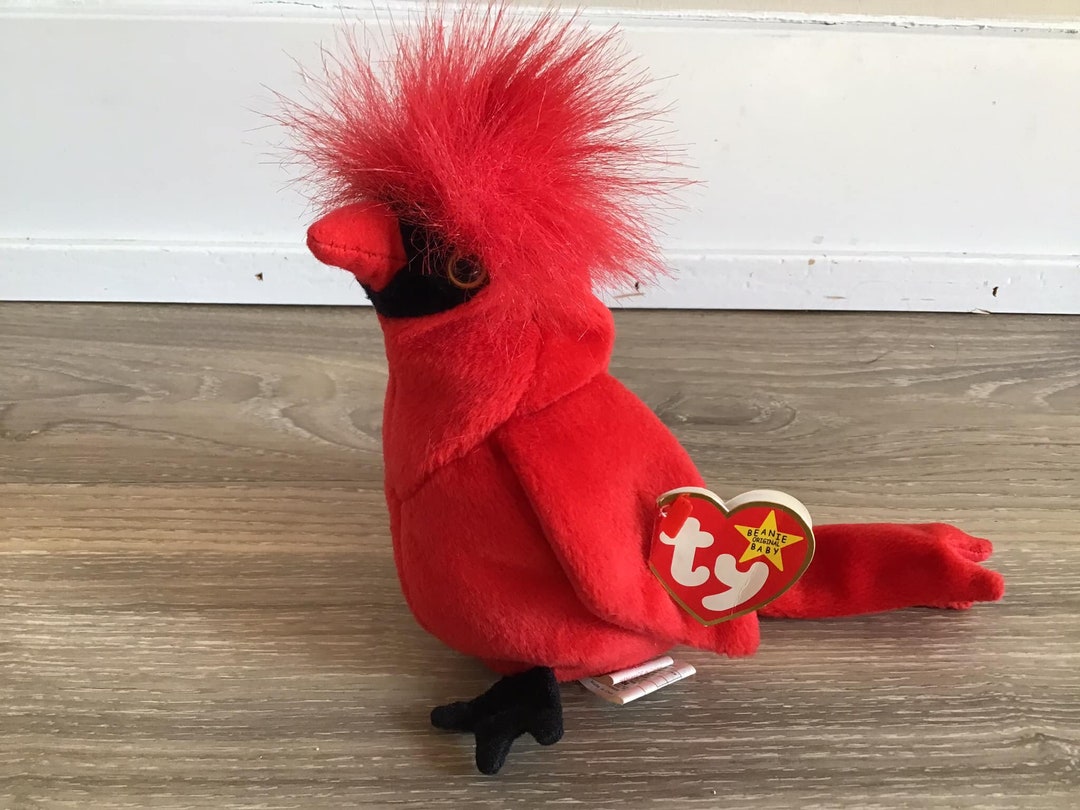 Ty 1998 Beanie Babies Mac the Red Bird Stuffed Animal Toy Plush 6" - Etsy