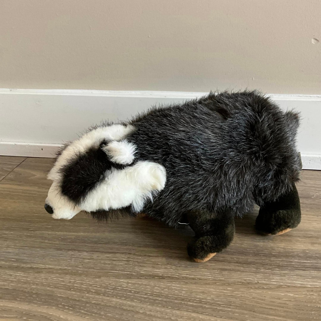 Badger Black and White Plush Stuffed Animal Toy Doll 12” - Etsy