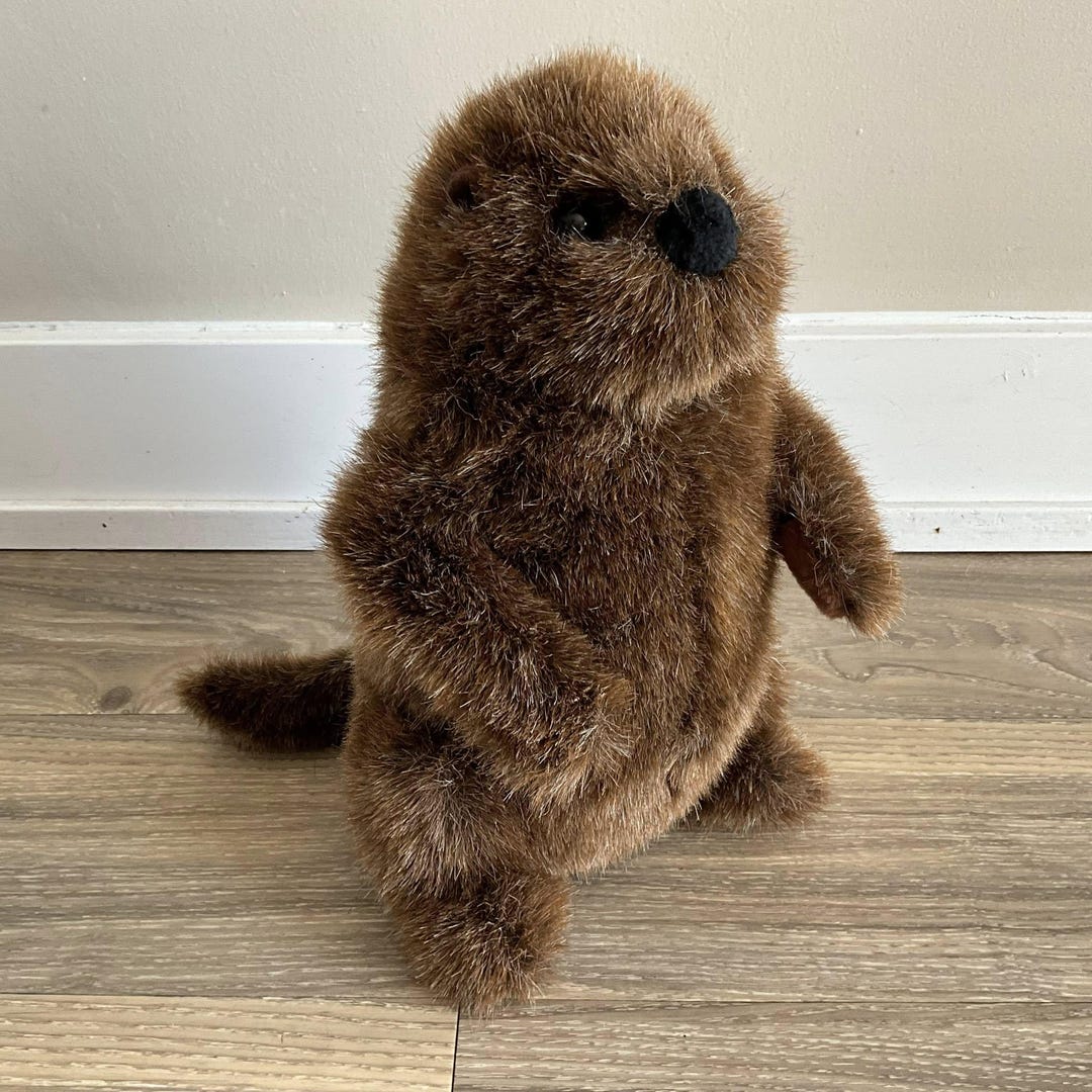 Douglas Woodchuck Groundhog Plush Realistic 12" Brown Stuffed Animal - Etsy