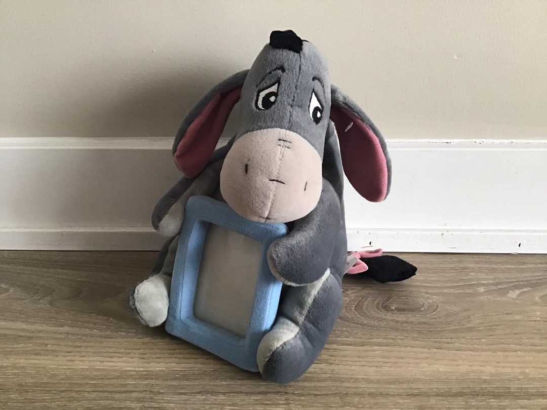 Eeyore Plush Photo Picture Frame 3x4 Disney Store Pooh Friend Stuffed ...