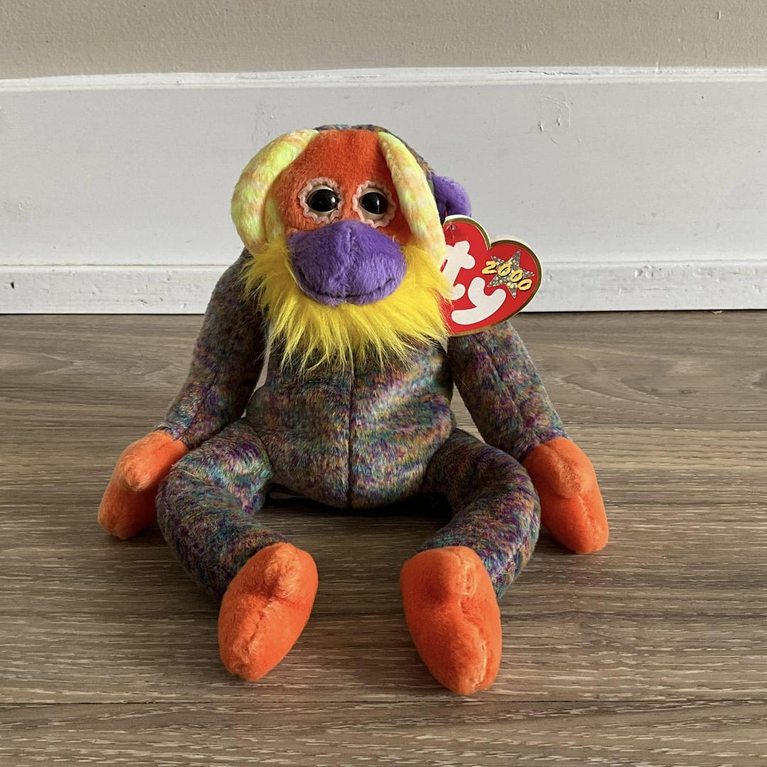 Ty Beanie Baby “bananas” the Orangutan 2000, Monkey Plush - Etsy