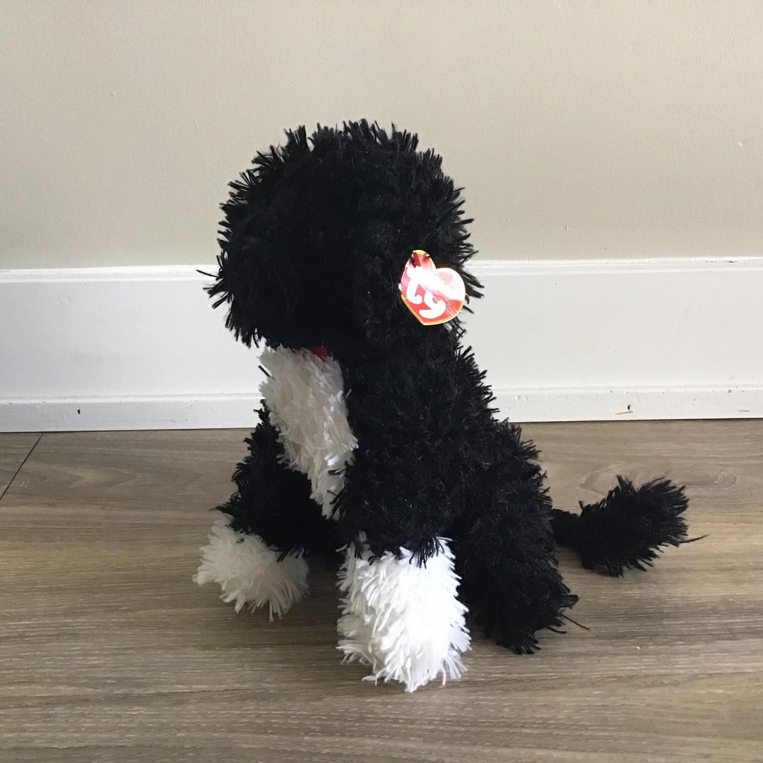 Ty Classics Plush Bo the Dog Black White 10 - Etsy