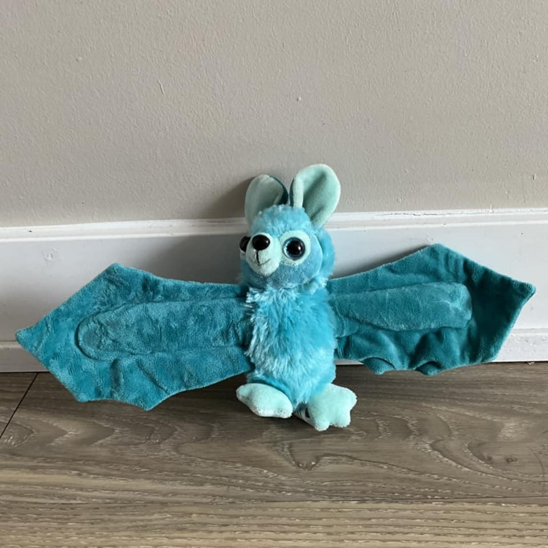 Wild Republic Blue Bat Slap Bracelet Hugger Plush Stuffed Anima - Etsy