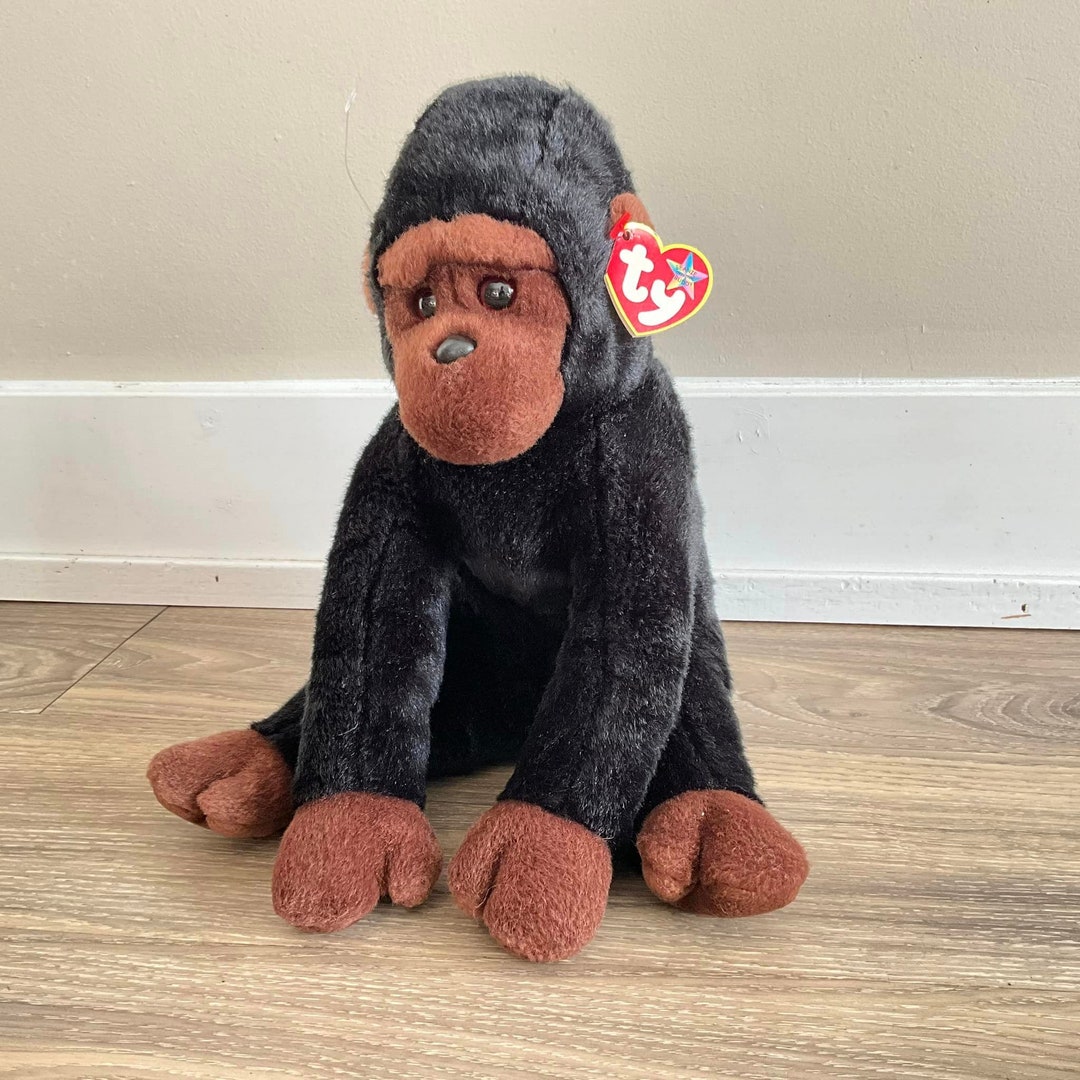 TY Gorilla Plush Toy, TY Beanie Buddy - CONGO the Gorilla (10.5 Inch ...