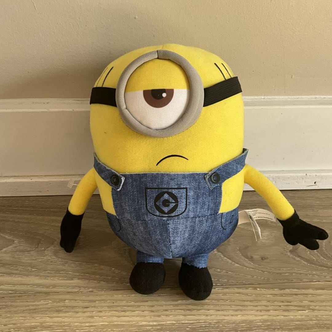 Despicable Me STUART Minion One Eye Sad Frown 10" Plush Stuffed Toy - Etsy