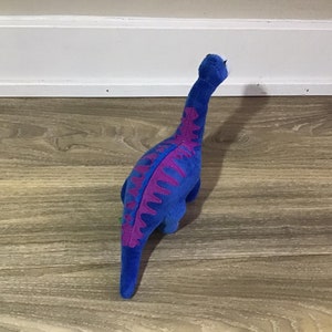 Wild Republic Diplodocus Dinosaur Plush Stuffed Animal Blue Purple ...