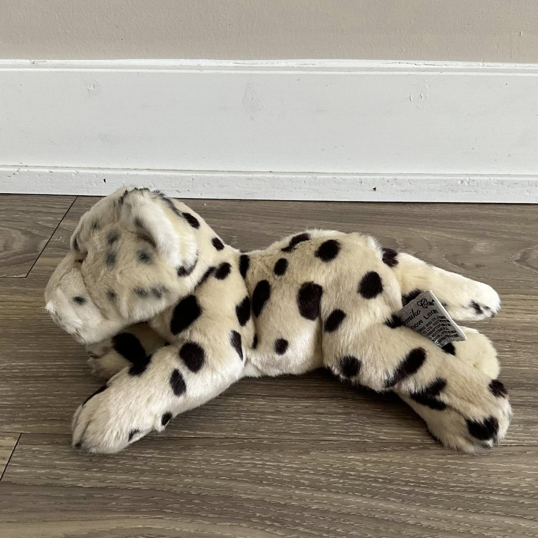 Vintage Yomiko Classics Snow Leopard Russ Berrie Stuffed Animal Stuffy ...