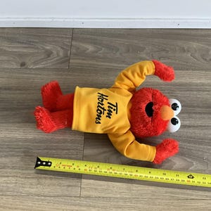Sesame Street ELMO Plush, Tim Hortons Logo Outfit - Etsy