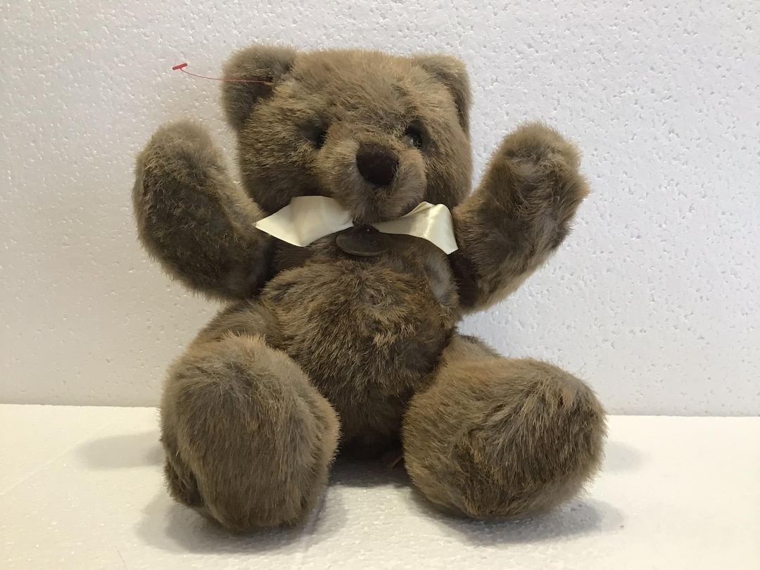 Vintage Dakin Teddy Bear Plush Stuffed Animal Made in Korea - Etsy