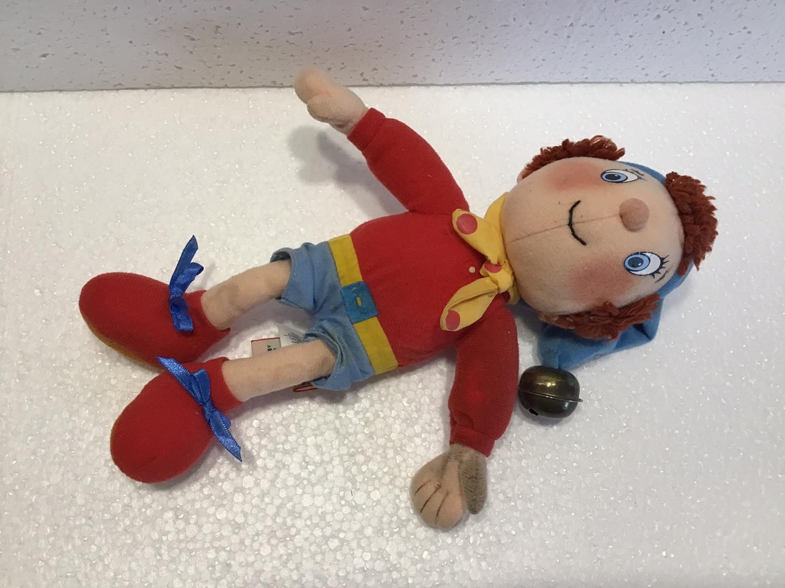 Vintage Noddy Gund Plush Stuffed Doll Toy With Bell in Hat - Etsy