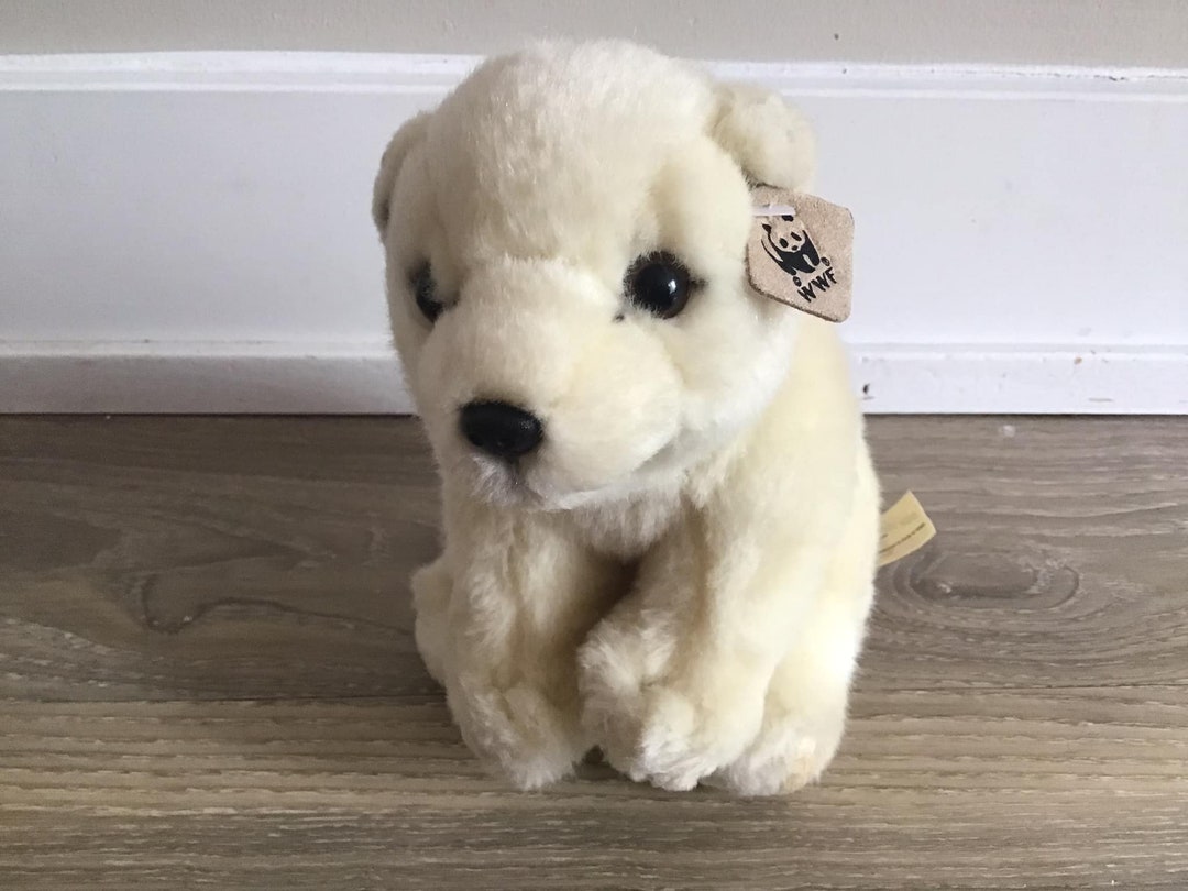 WWF 1986 Panda Symbol Polar Bear Stuffed Animal Plush Toy 8.5" - Etsy