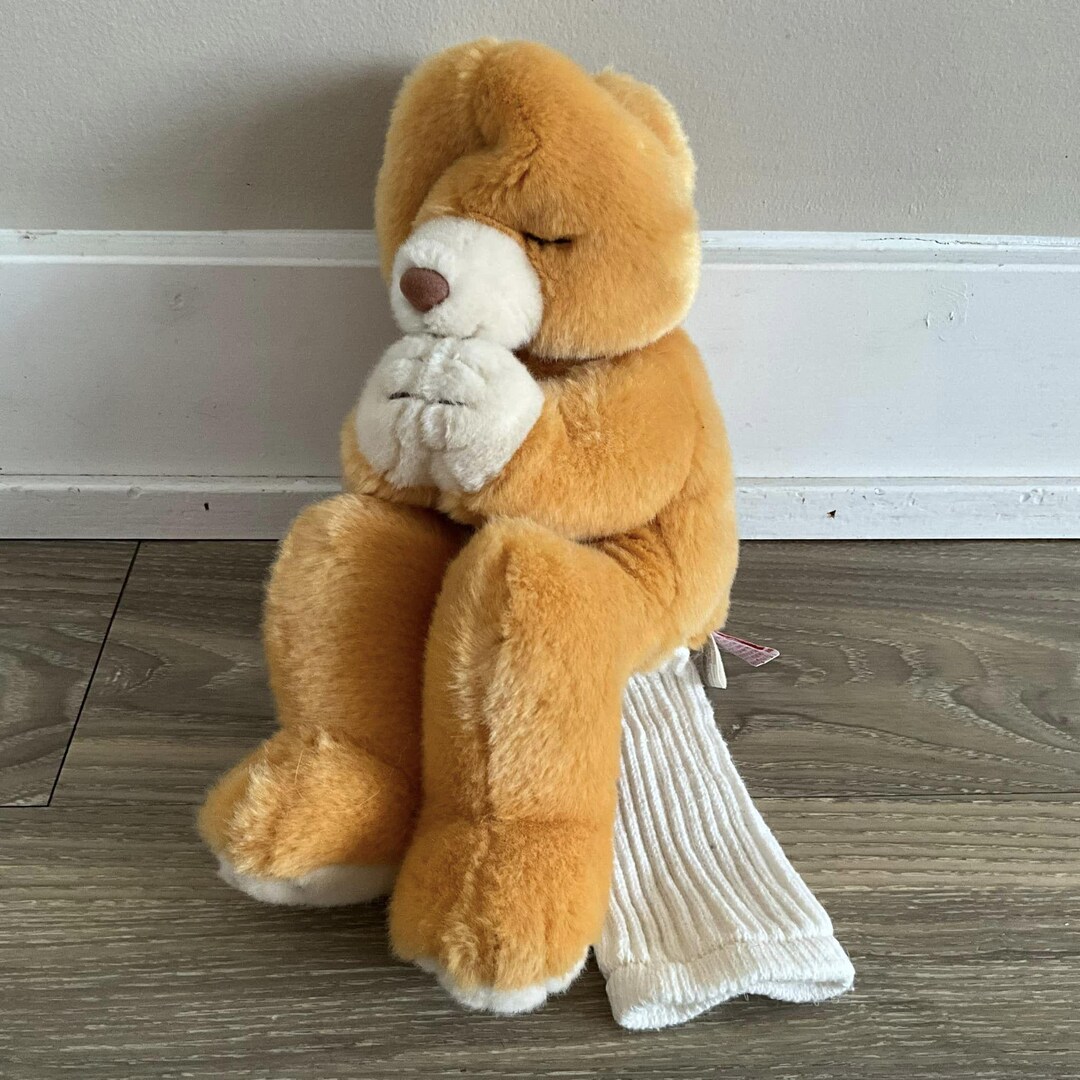Vintage 1999 Ty Beanie Buddies Praying Teddy Bear Plush Hand Puppet (10 ...