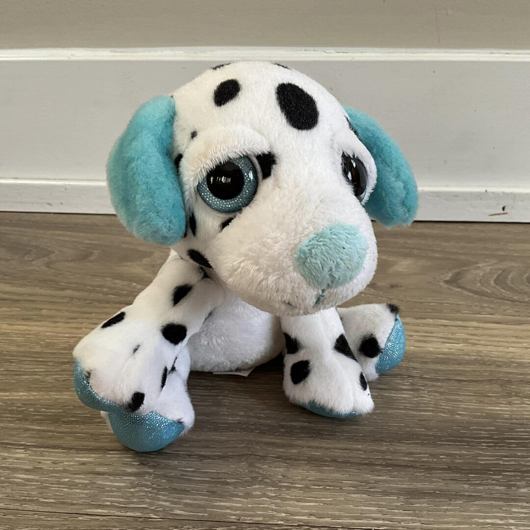 Russ Freckles Plush Puppy Dog Blue Glitter Paws Big Eyes Black Spots - Etsy