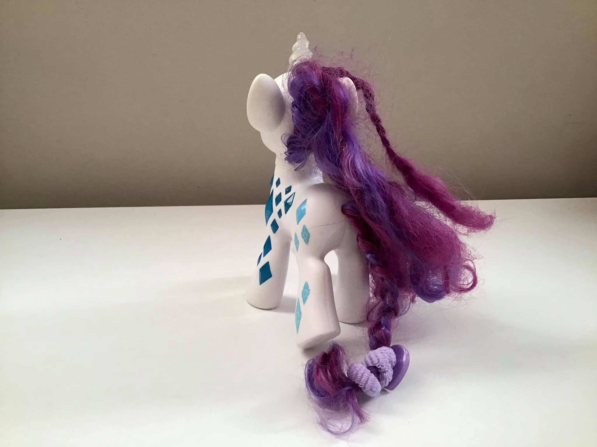 Hasbro My Little Pony RARITY Unicorn Magic Glamour Lights Glow | Etsy