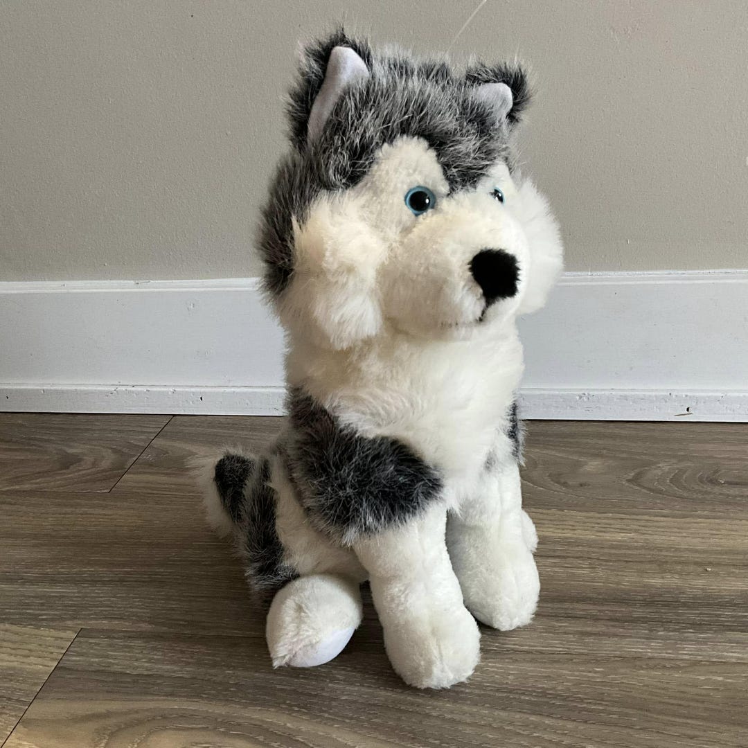 Ganz Husky Puppy Dog Plush Gray/ White Stuffed Plush - Etsy