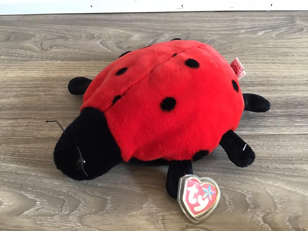 Ty 1999 Beanie Buddies Lucky the Lady Bug Stuffed Animal Toy Plush 10 ...