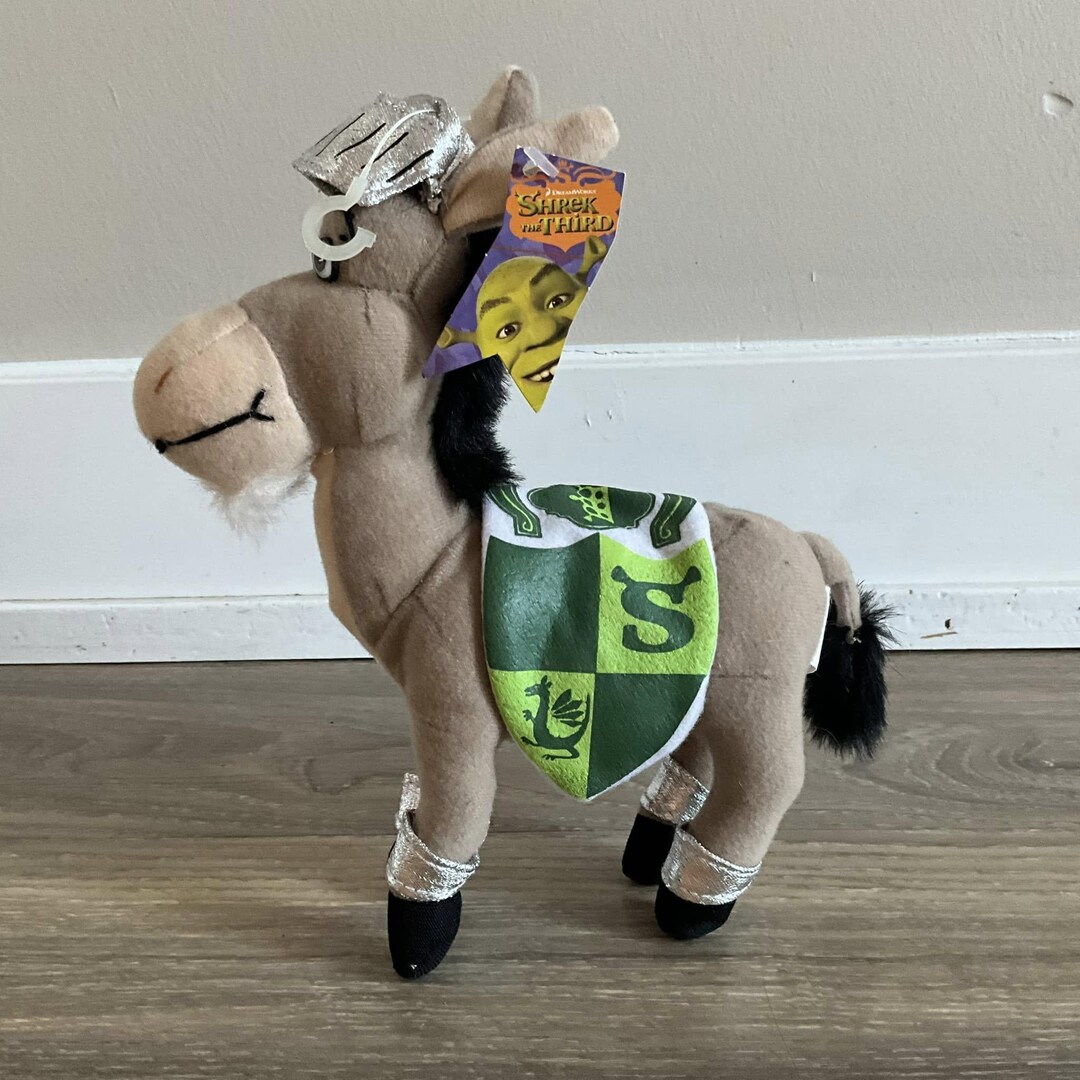Shrek the Third DONKEY AS KNIGHT 8" Plush Stuffed Animal - Etsy