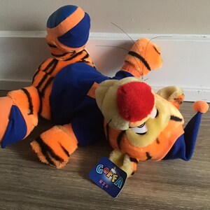 Goffa Tigger Plush Stuffed Animal Blue Night Pjs Cap Slip - Etsy