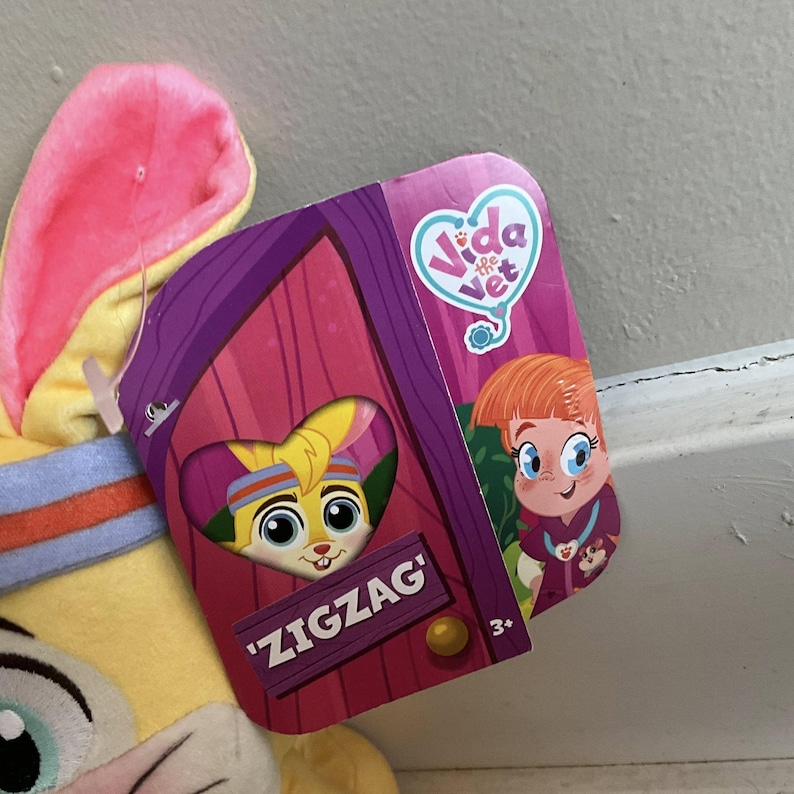 Vida the Vet, Zig Zag Plush Toy, Stuffed Animals - Etsy