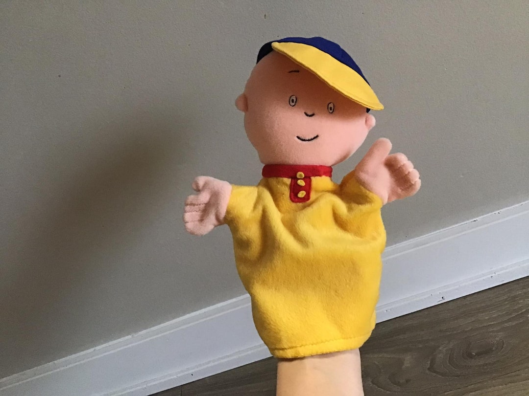 Caillou Plush Doll Toy 1999 Hand Puppet Vintage - Etsy